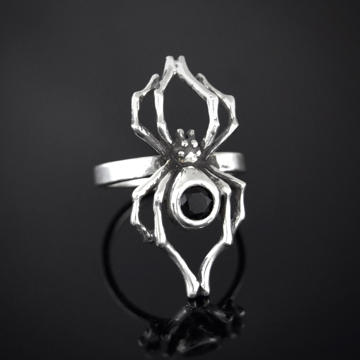 Widow Ring with Onyx – Sanazar Rose